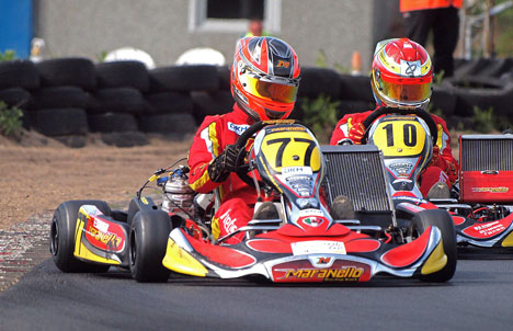 Motorsporten.dk - KF2 - Nordjysk kartingtalent kører sig i TOP TRE